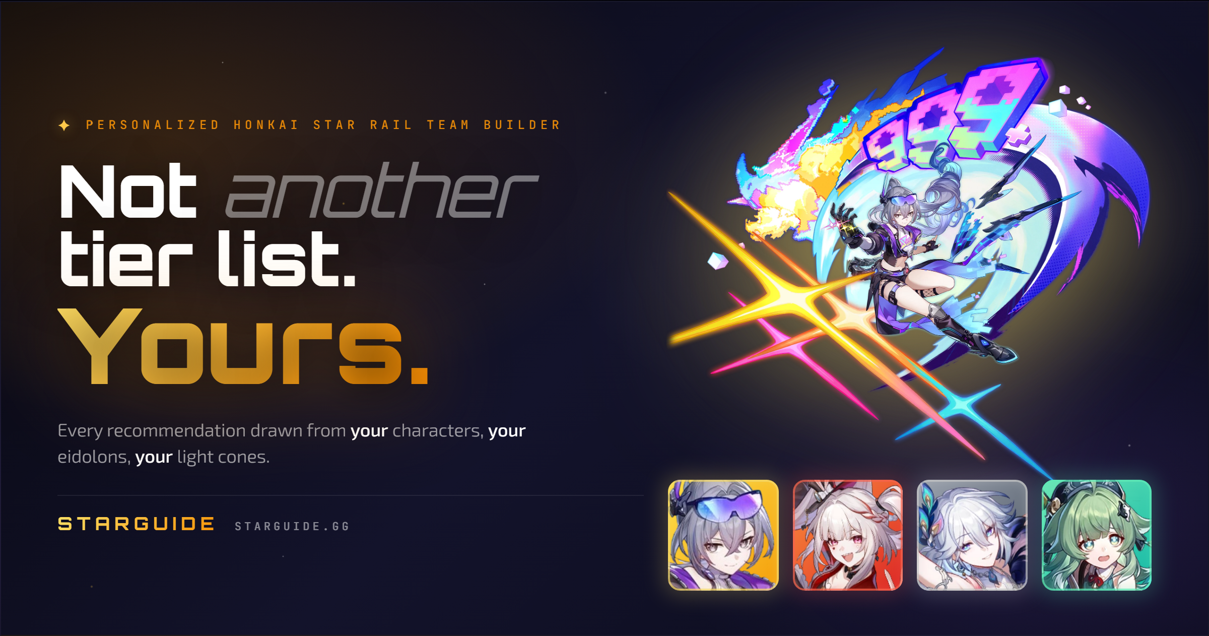 StarGuide — Honkai Star Rail Guide & Team Builder
